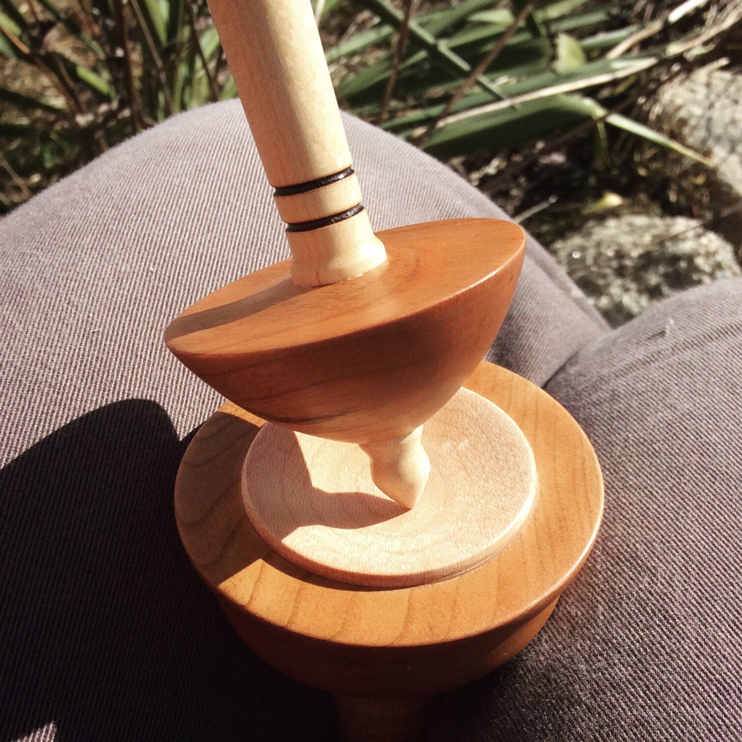Lap Bowl for Supported Spinning | Fox Mountain Spindles